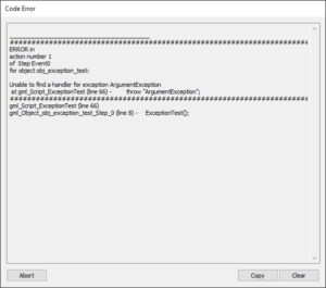GitHub - KeeVeeGames/Exception.gml: Base class for the GameMaker ...